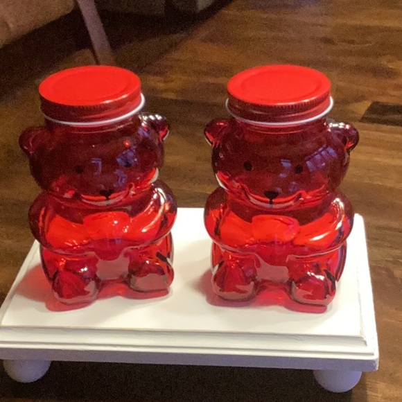 Dollar Tree | Holiday | Htf Viral Valentines Big Glass Bear Jar ...